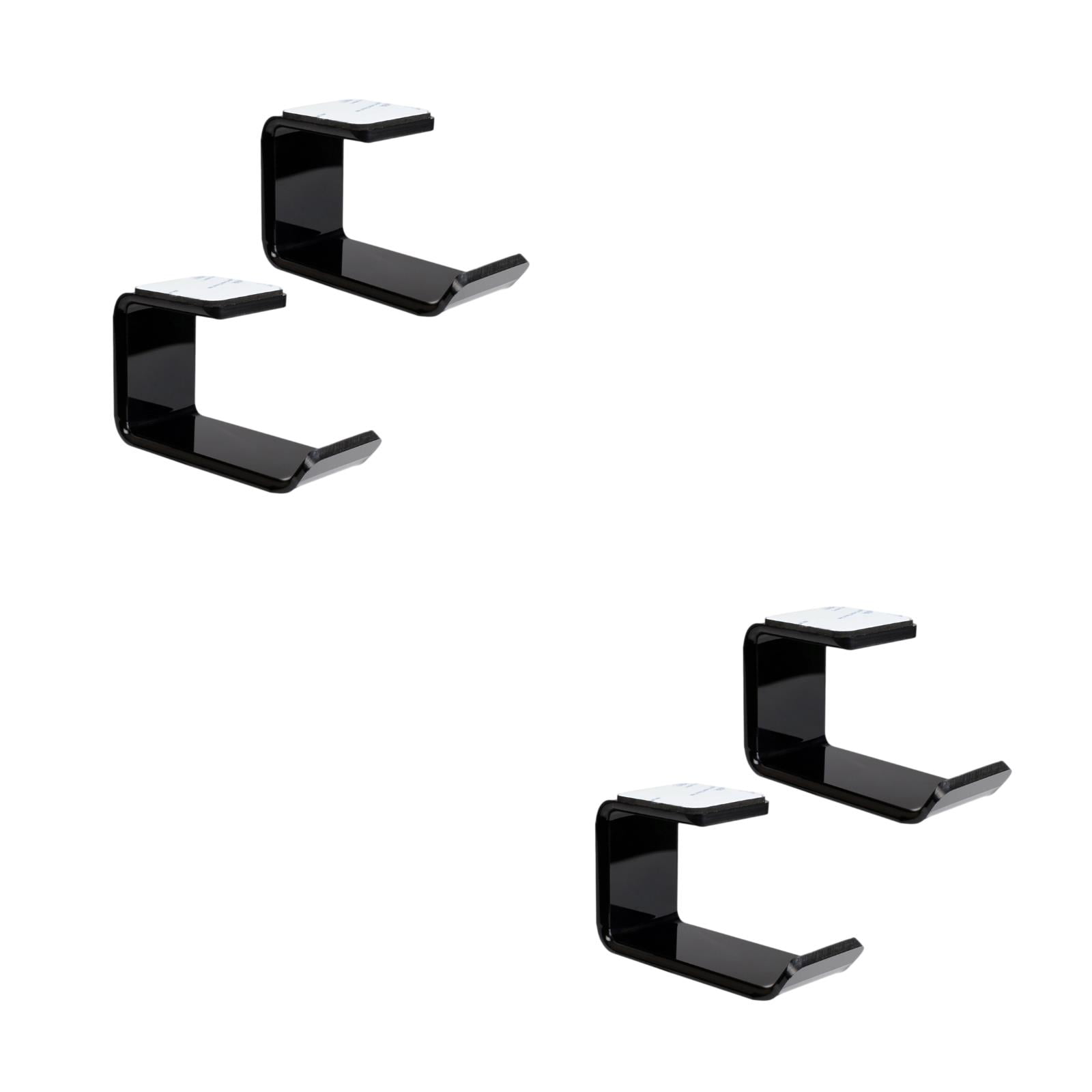 HOMEMAXS 4 pcs Acrylic Headphone Stand Headset Holder Wall Desktop ...