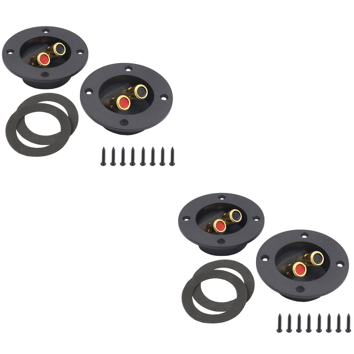 HOMEMAXS 4 pcs Car Subwoofer Box Speaker Terminal Binding Post Speaker ...