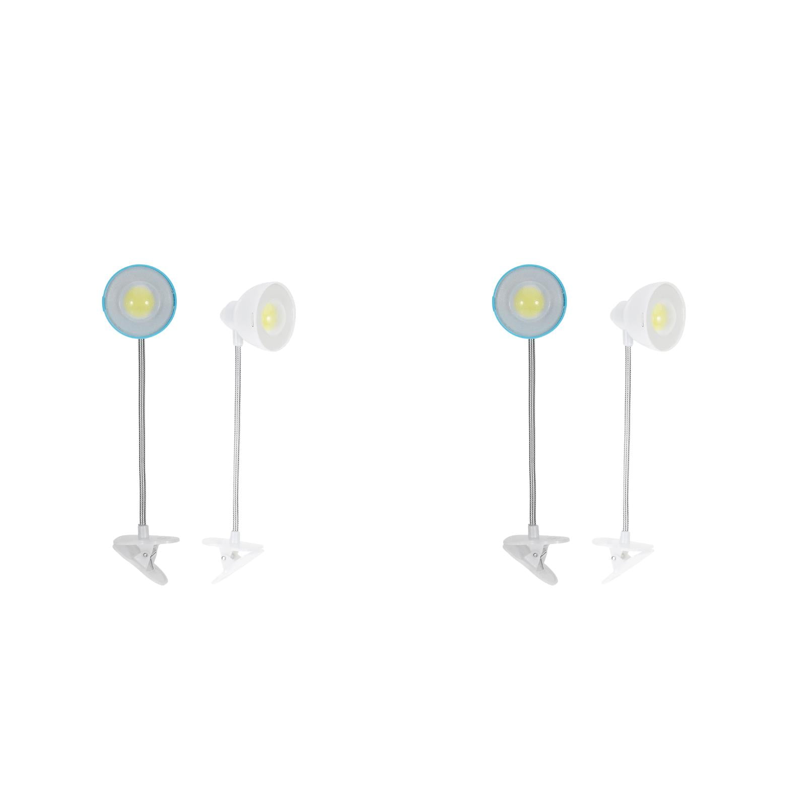4 pcs Creative Clip Desk Reading Light LED Eye-caring Learning Lamp ...