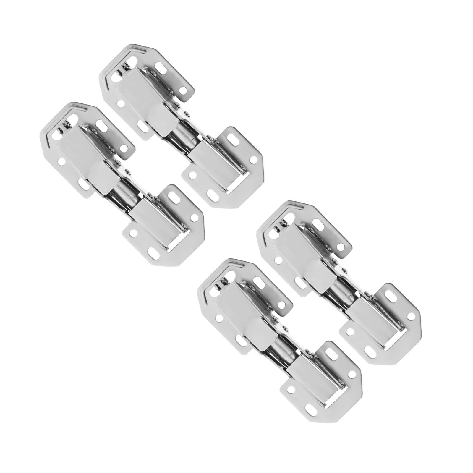 HOMEMAXS 4 pcs Easy Installation Hinges Screw On Inner Hinges Cabinet ...
