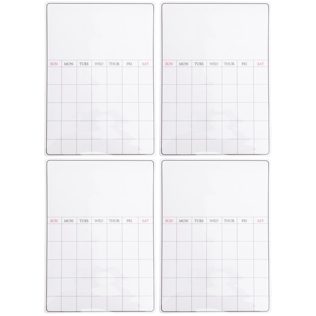 HOMEMAXS 4 pcs Erasable Message Board Magnetic Planner Tool Fridge ...