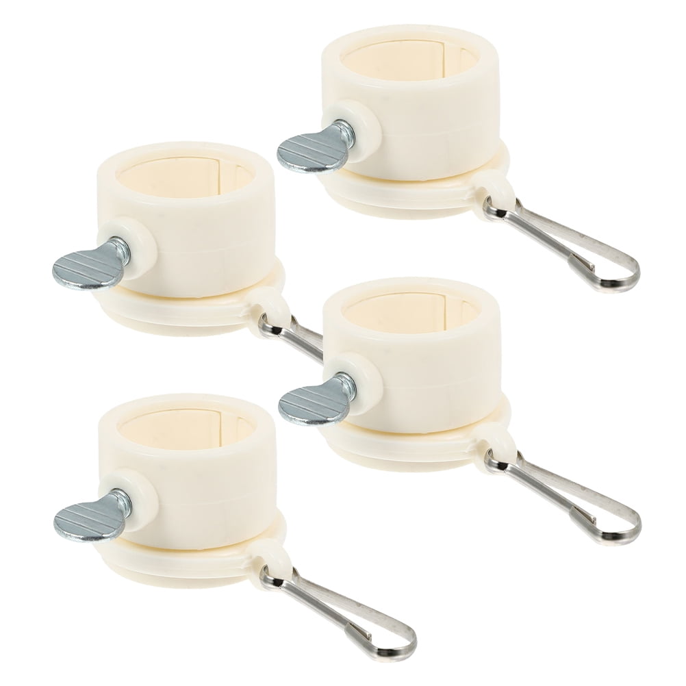 HOMEMAXS 4 pcs Flag Pole Rings Rotating Mounting Clips Metal Flag Pole ...