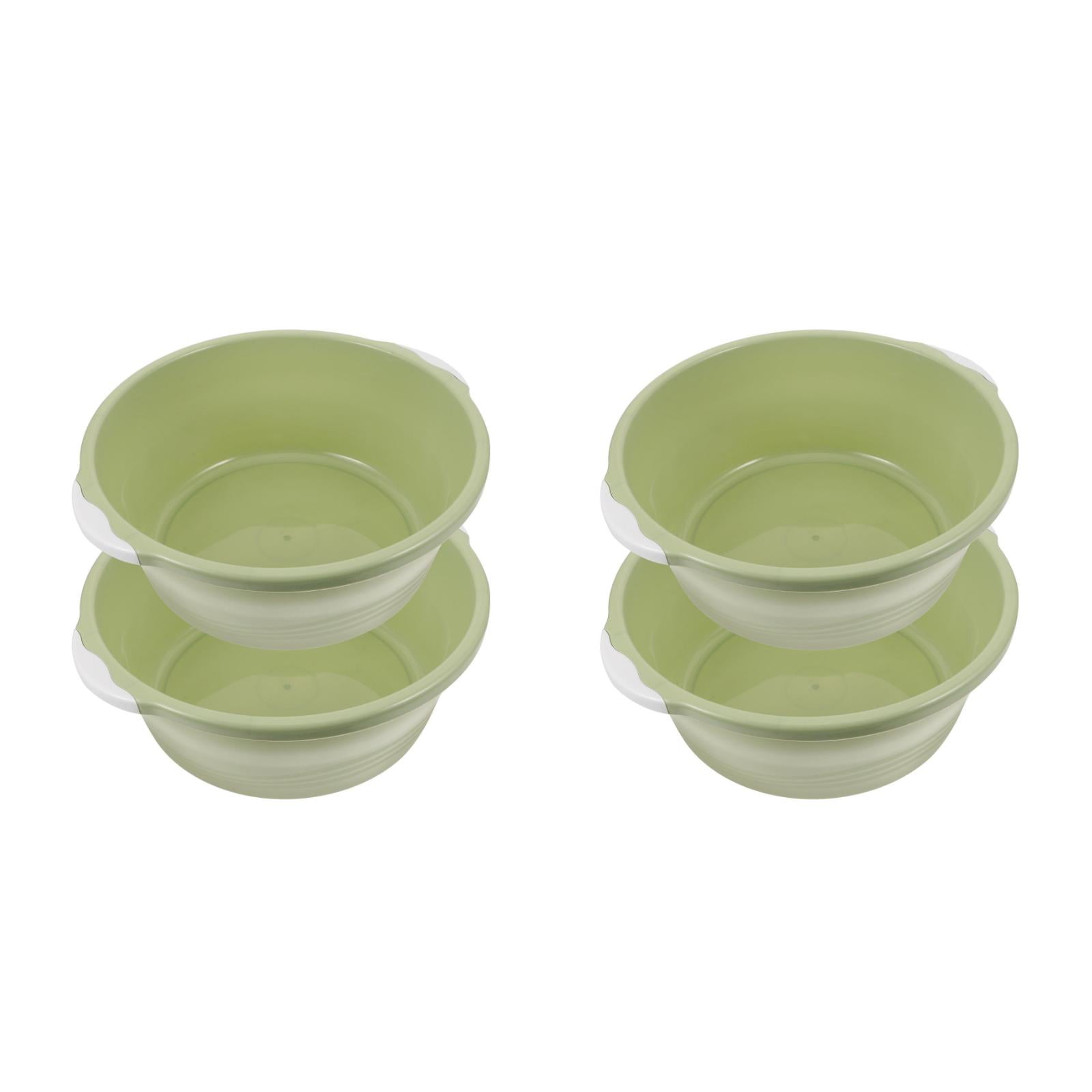 HOMEMAXS 4 pcs Home Bathroom Wash Basin Plastic Wash Basin Home Foot ...