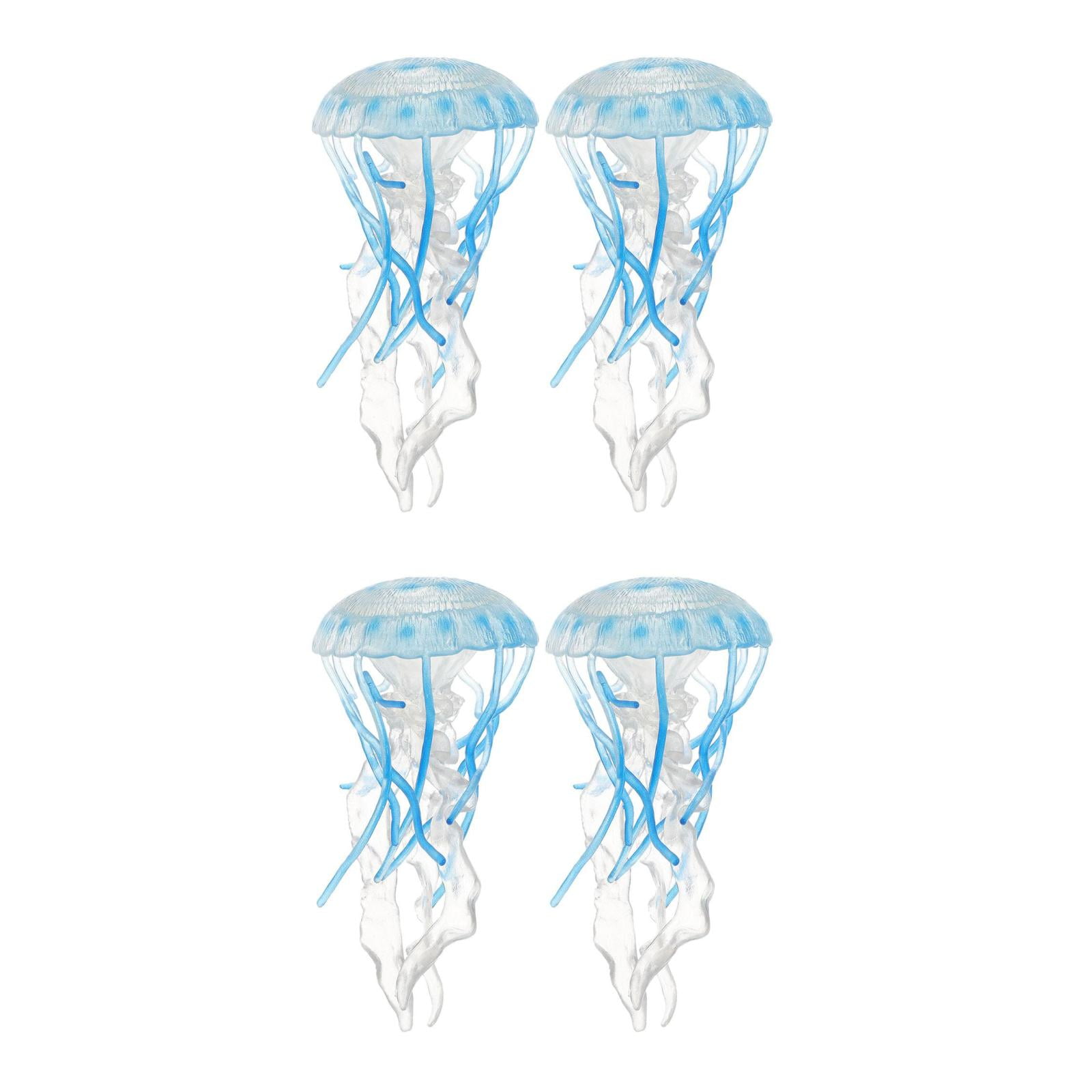 HOMEMAXS 4 pcs Jellyfish Figurines Jellyfish Models Sea Animal Figures ...