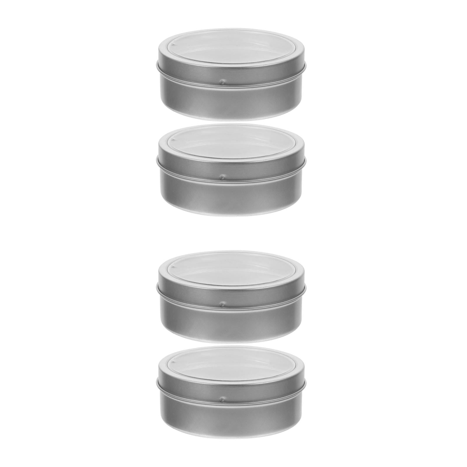 HOMEMAXS HOMEMAXS 4 pcs Magnetic Spice Tins Stainless Steel Containers ...