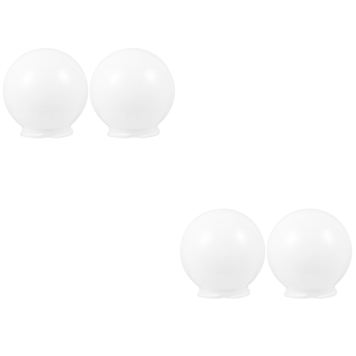 HOMEMAXS 4 pcs Outdoor Lamp Shade Acrylic Lamp Shade Replacement Globe ...