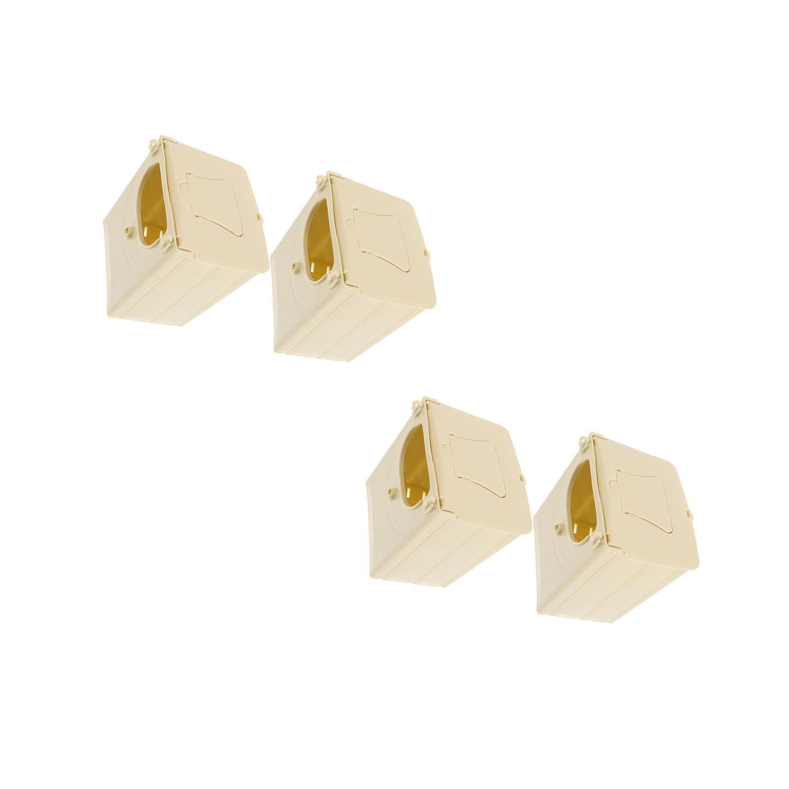 HOMEMAXS 4 pcs Plastic Bird Nest Box For Small Parrots And Finches Bird ...