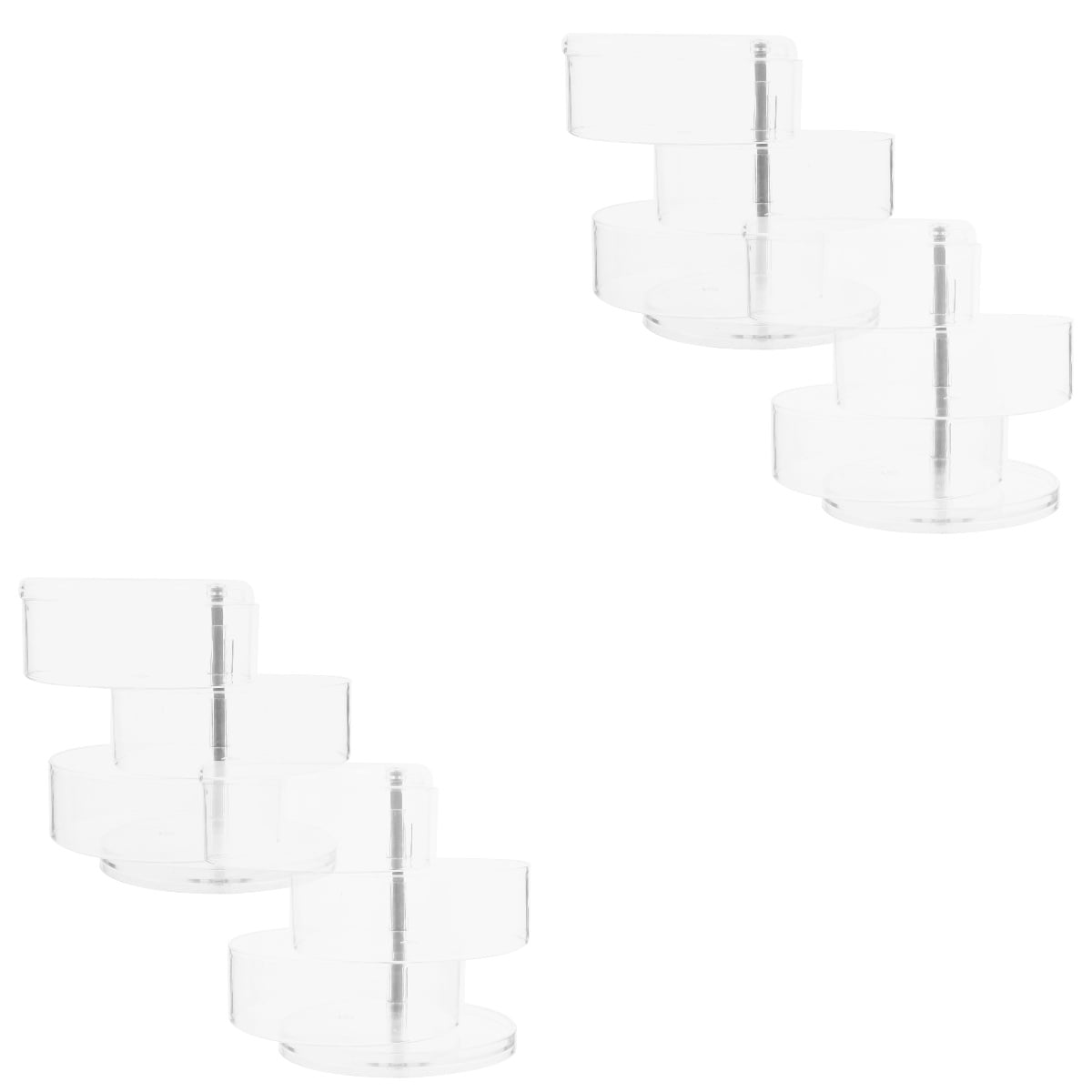 HOMEMAXS 4 pcs Plastic Cables Management Boxes Rotary Storage Boxes ...