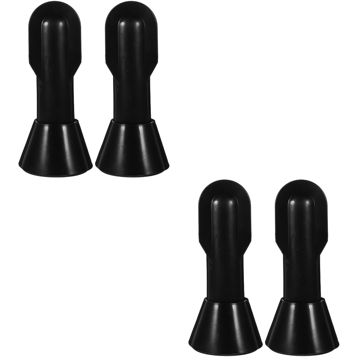 HOMEMAXS 4 pcs Plastic Partition Foot Restroom Partition Holder Sturdy ...