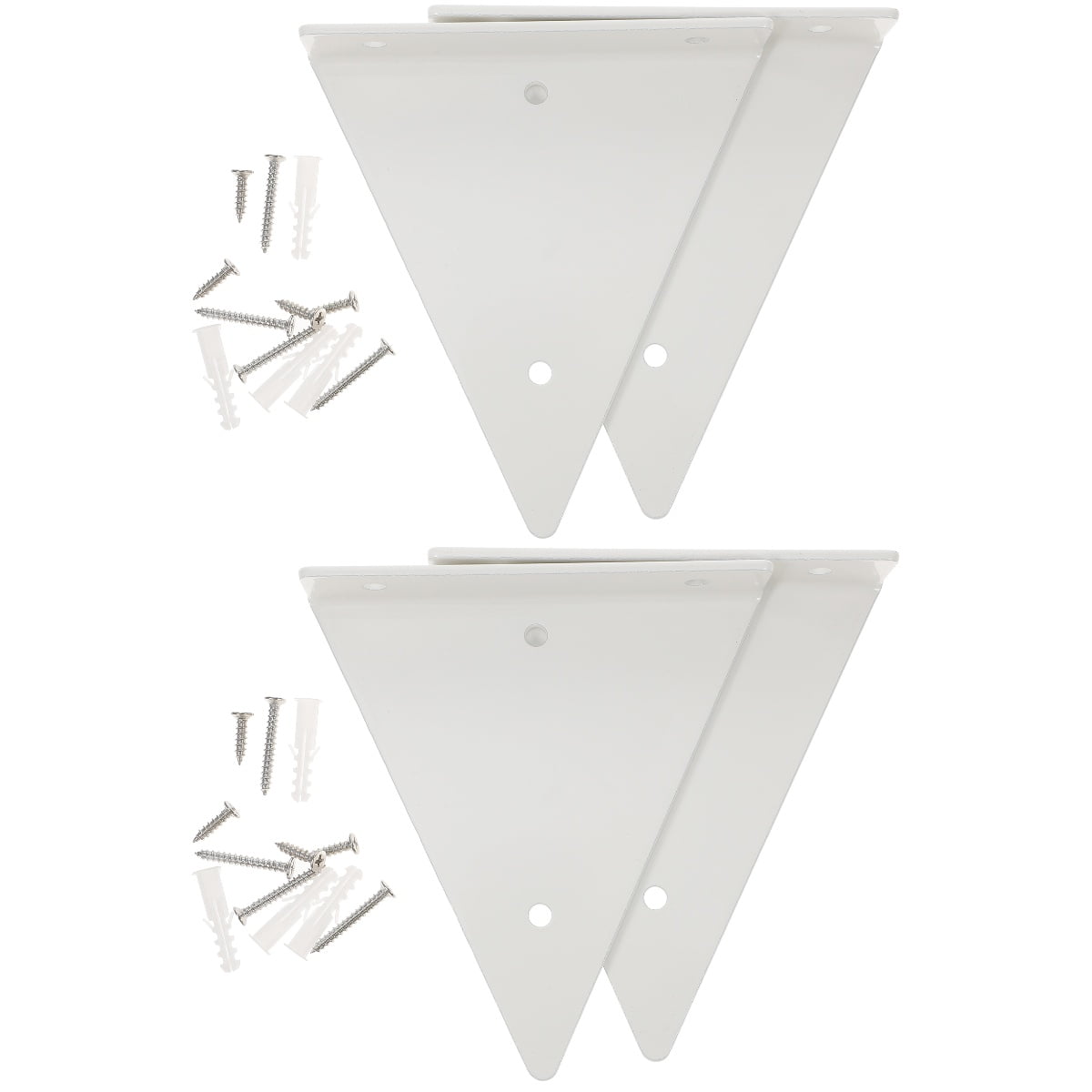 HOMEMAXS 4 pcs Shelf Bracket Triangle Shelf Bracket Iron Shelf Bracket ...