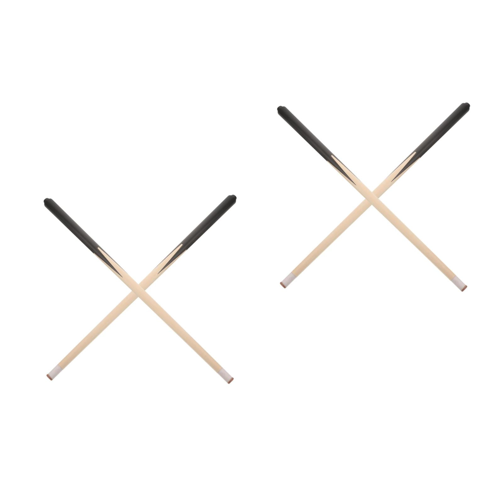 HOMEMAXS 4 pcs Short Pool Cue Wooden Cue Sticks Tight Space Pool Sticks ...