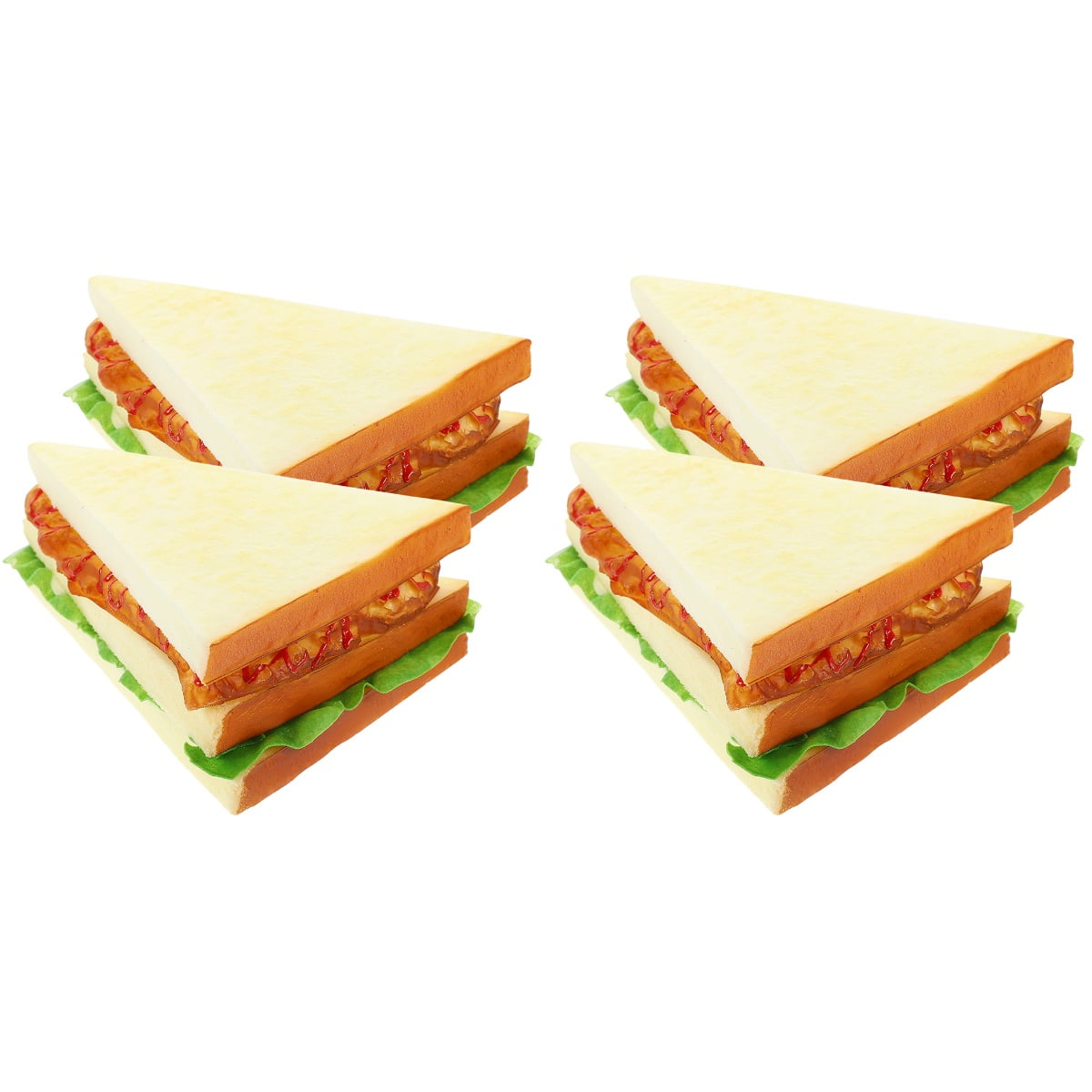 HOMEMAXS 4 pcs Simulation Fake Sandwich Model Artificial Sandwich Model ...