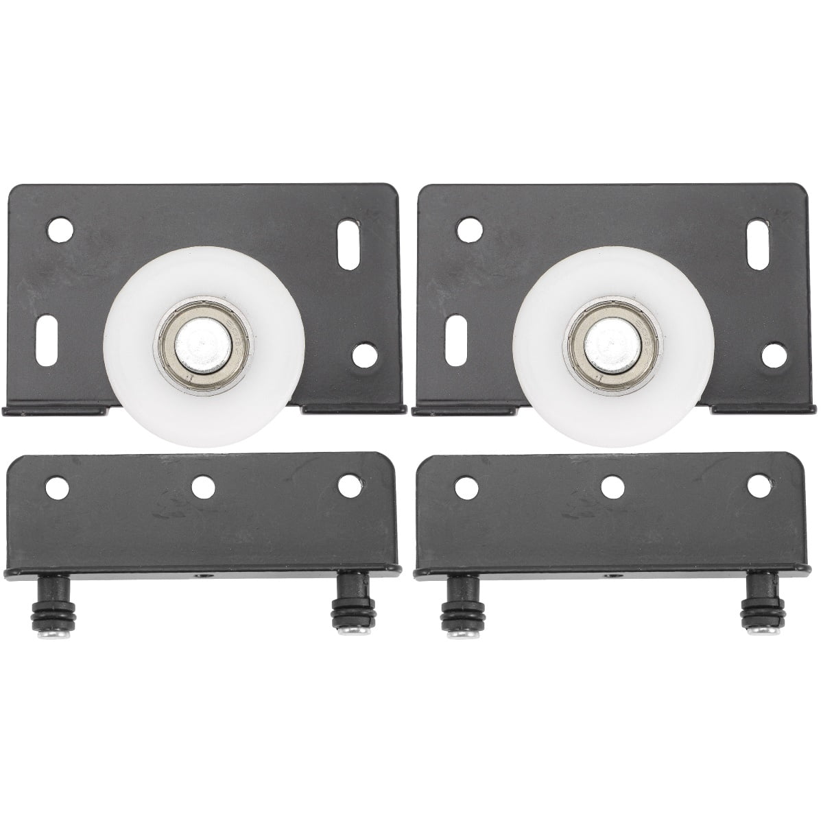 HOMEMAXS 4 pcs Sliding Cabinet Door Track Wardrobe Wheel Wardrobe ...