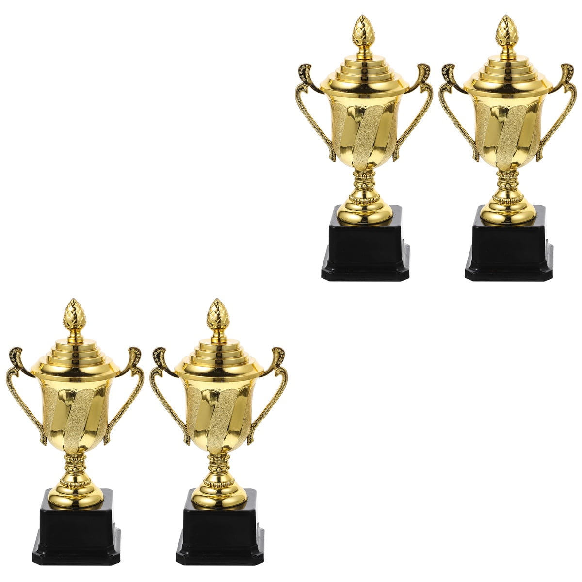 HOMEMAXS 4 pcs Small Plastic Trophies Delicate Winner Trophies Desktop ...