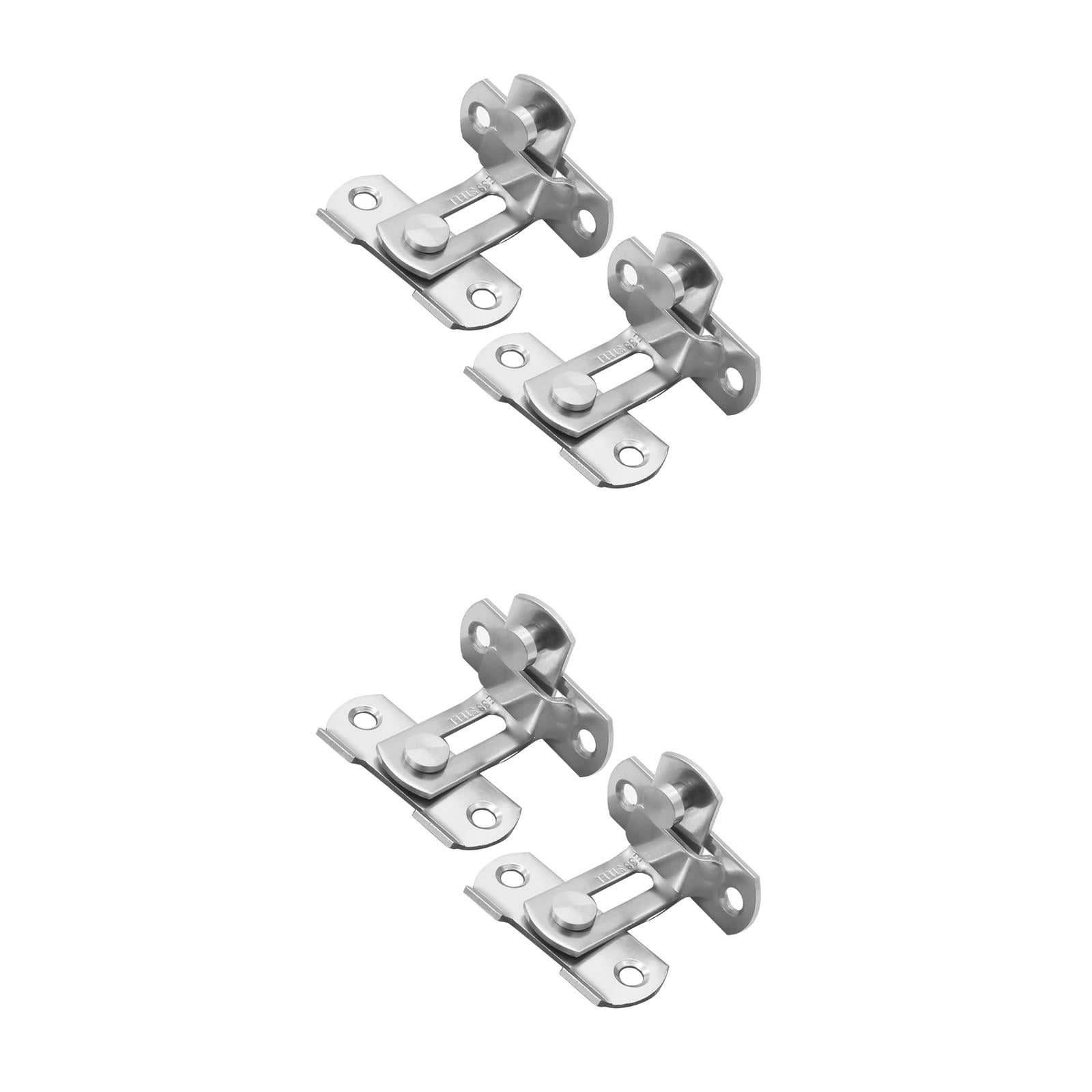 HOMEMAXS 4 pcs Stainless Steel Gate Latch Flips Door Lock Wear ...