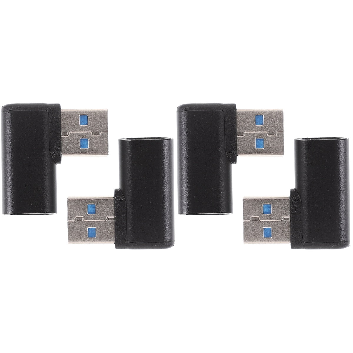 HOMEMAXS 4 pcs USB 90 Degree Adapter Right Angle USB 3.0 Male To USB-C ...