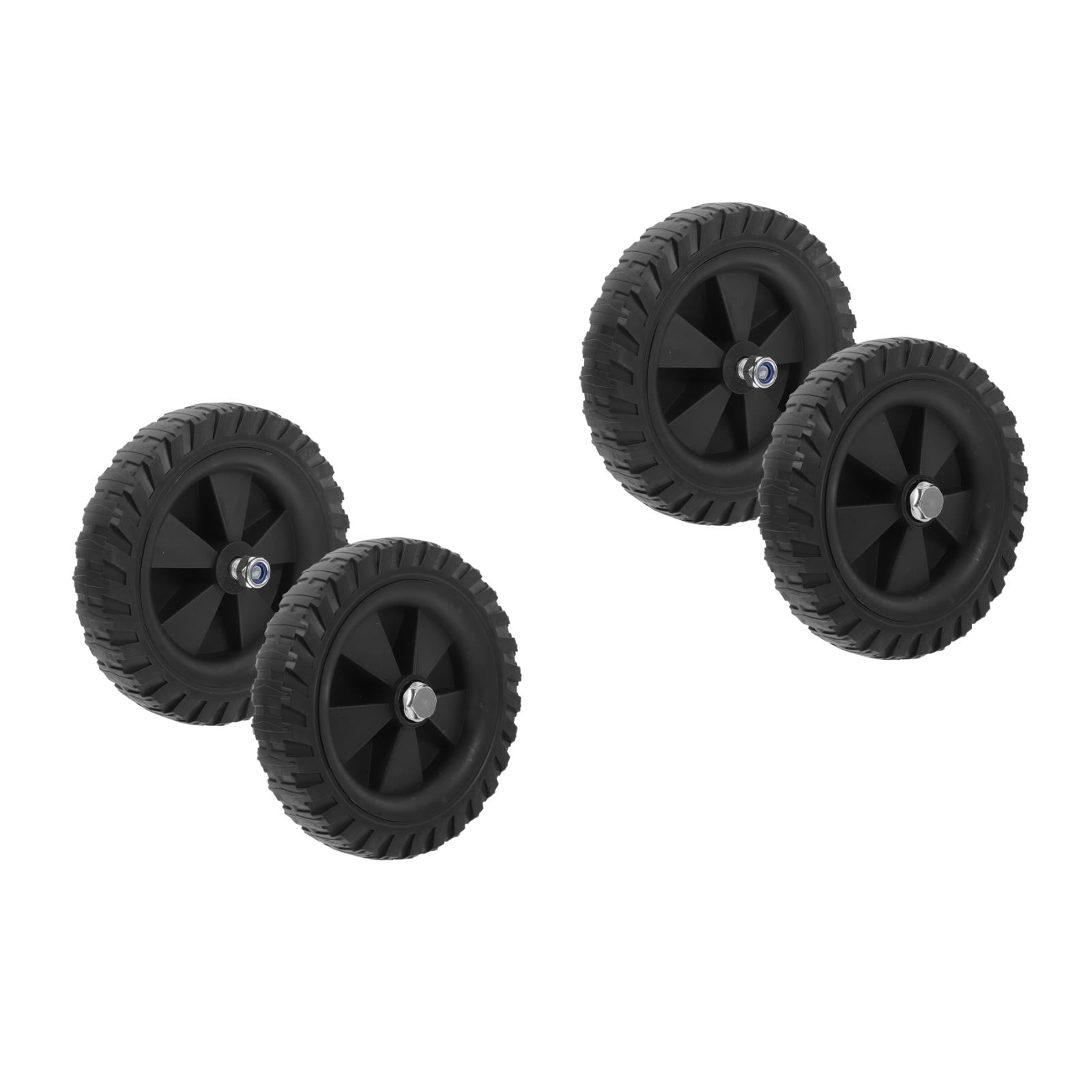HOMEMAXS 4 pcs Universal Air Compressor Replacement Wheel Solid Rubber ...