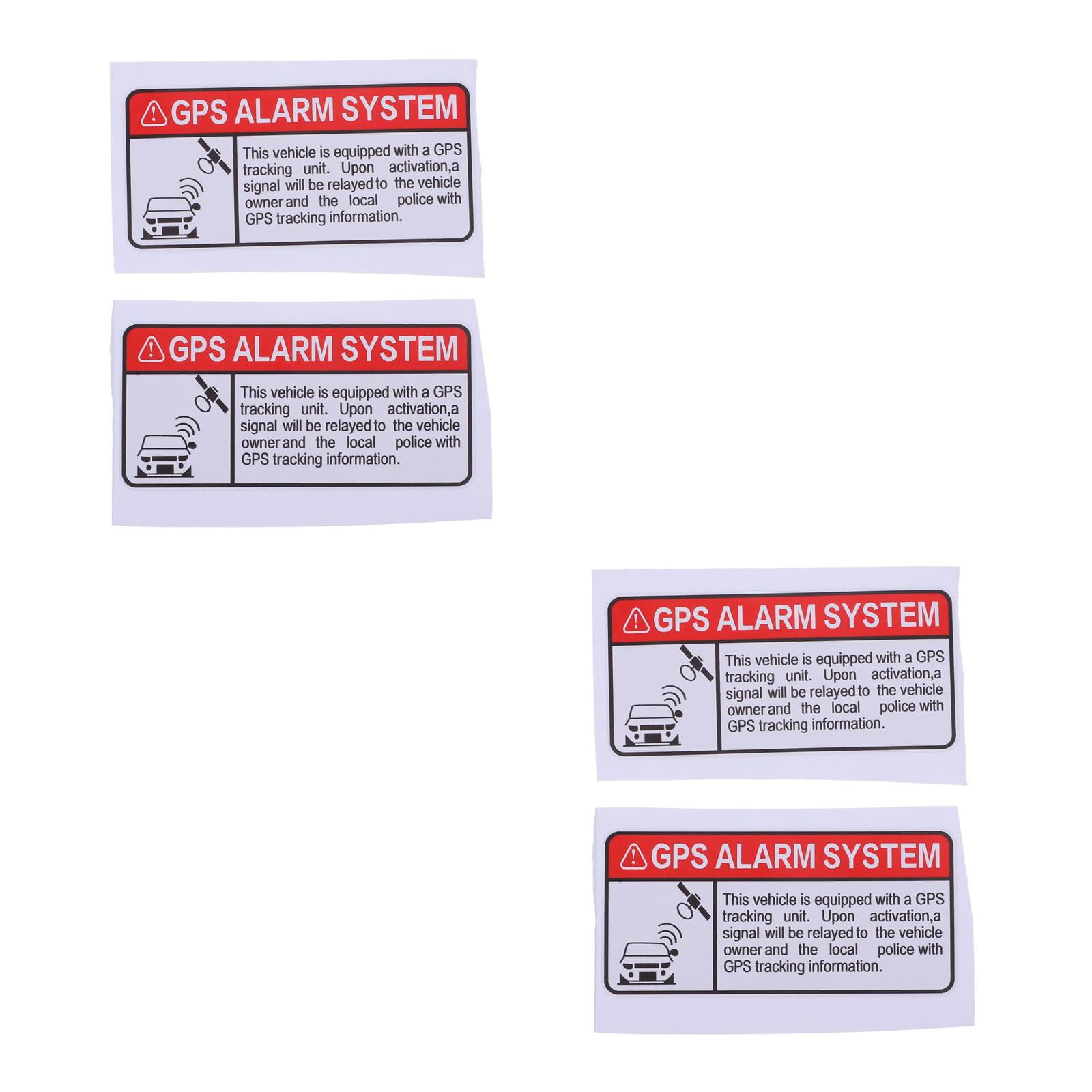 HOMEMAXS 4 pcs Warning Sticker For Car Adhesive Car Warning Decals ...