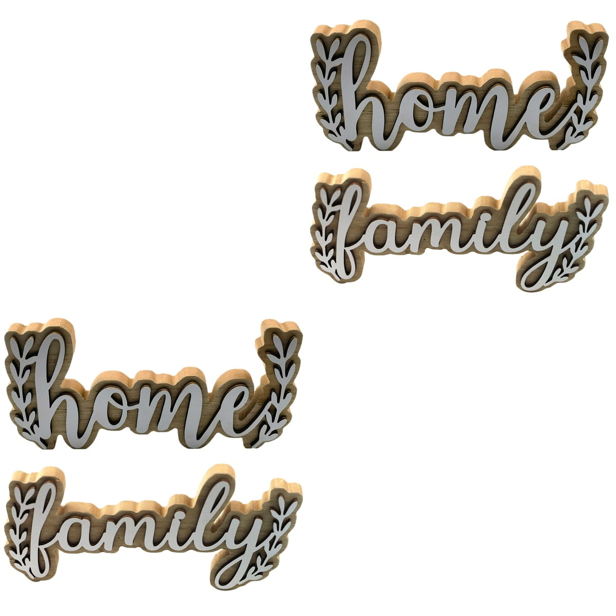 HOMEMAXS 4 pcs Wooden Letter Home Letter Sign Desktop Decoration ...