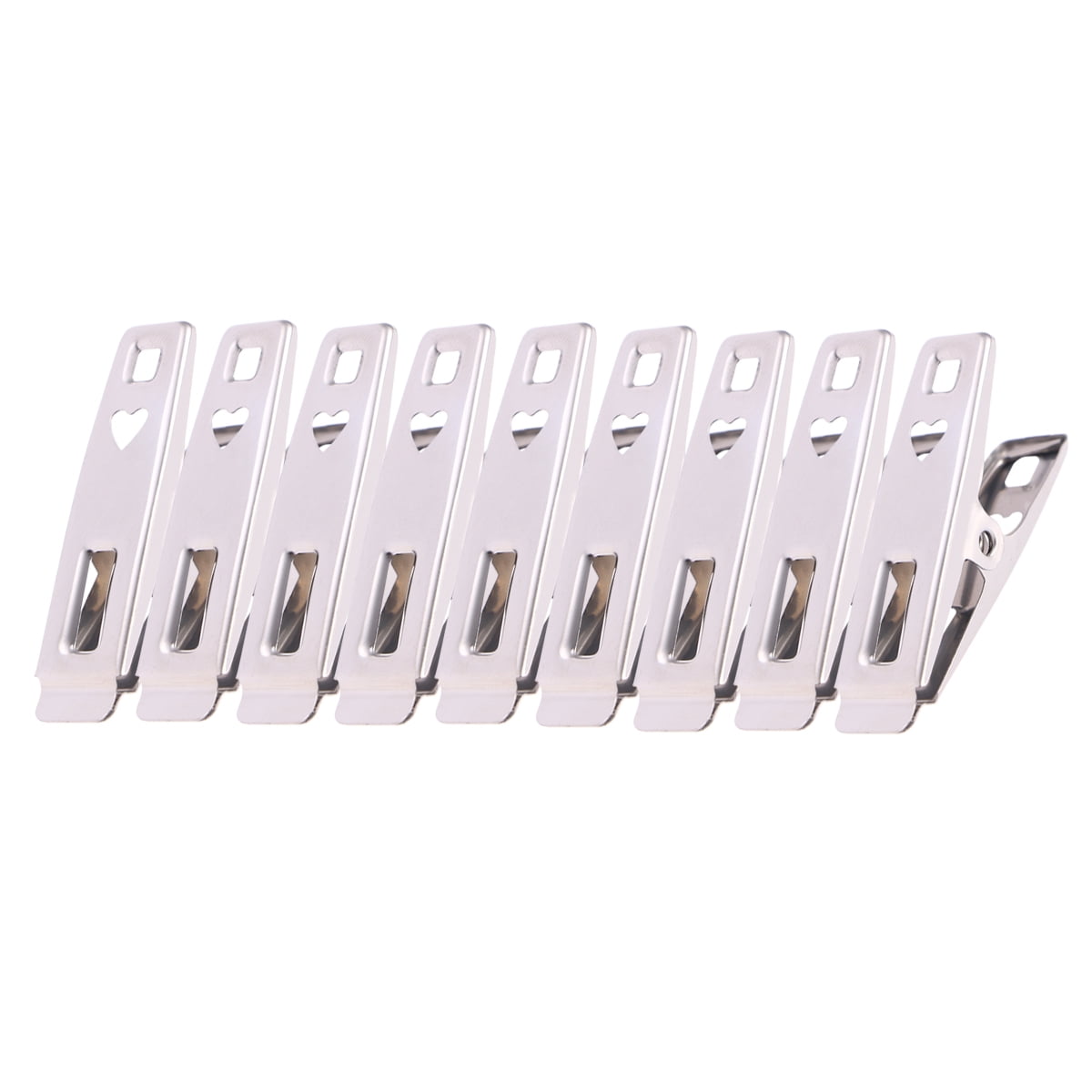 HOMEMAXS 40 Pcs Stainless Steel Clothespins Clips Cloths Clothing ...