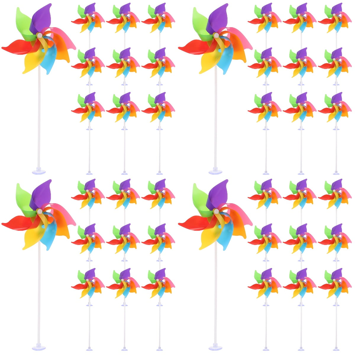 HOMEMAXS 40 Pcs Colorful Lawn Garden Windmills Outdoor Windmill Decors ...