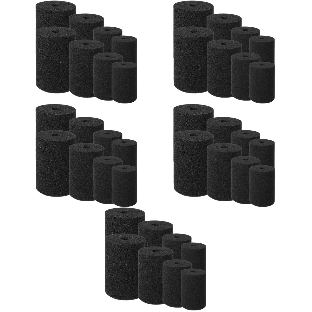 HOMEMAXS 40 Pcs Cup Turner Inserts Rotating Cylinder Sponge Cup Turner ...