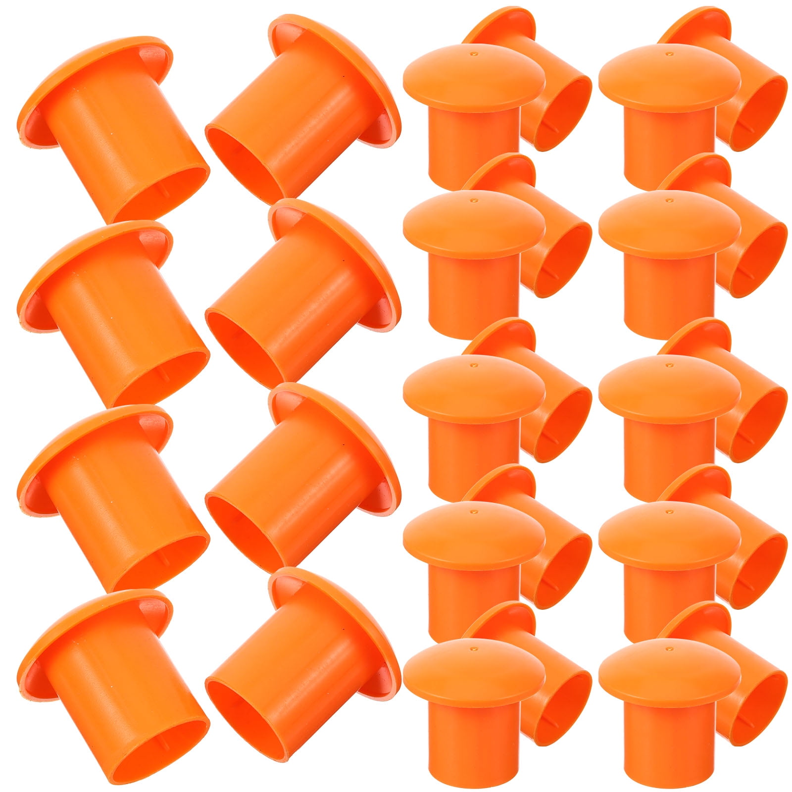 HOMEMAXS 40 Pcs Plastic Rebar End Caps Bucket with Lid Protective for ...