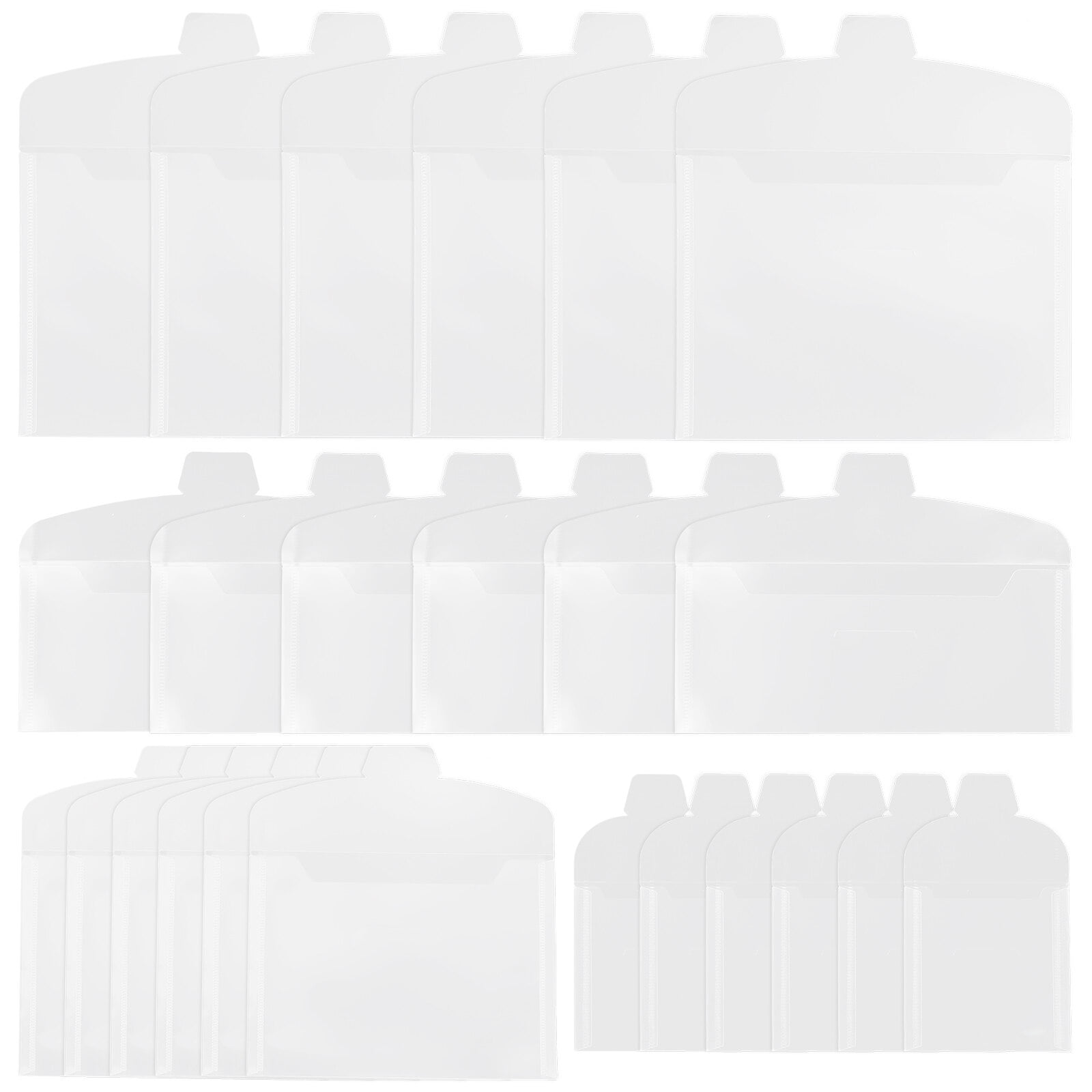 Practical Document Folder for Home Clear PP File Bags Easy to Carry ...