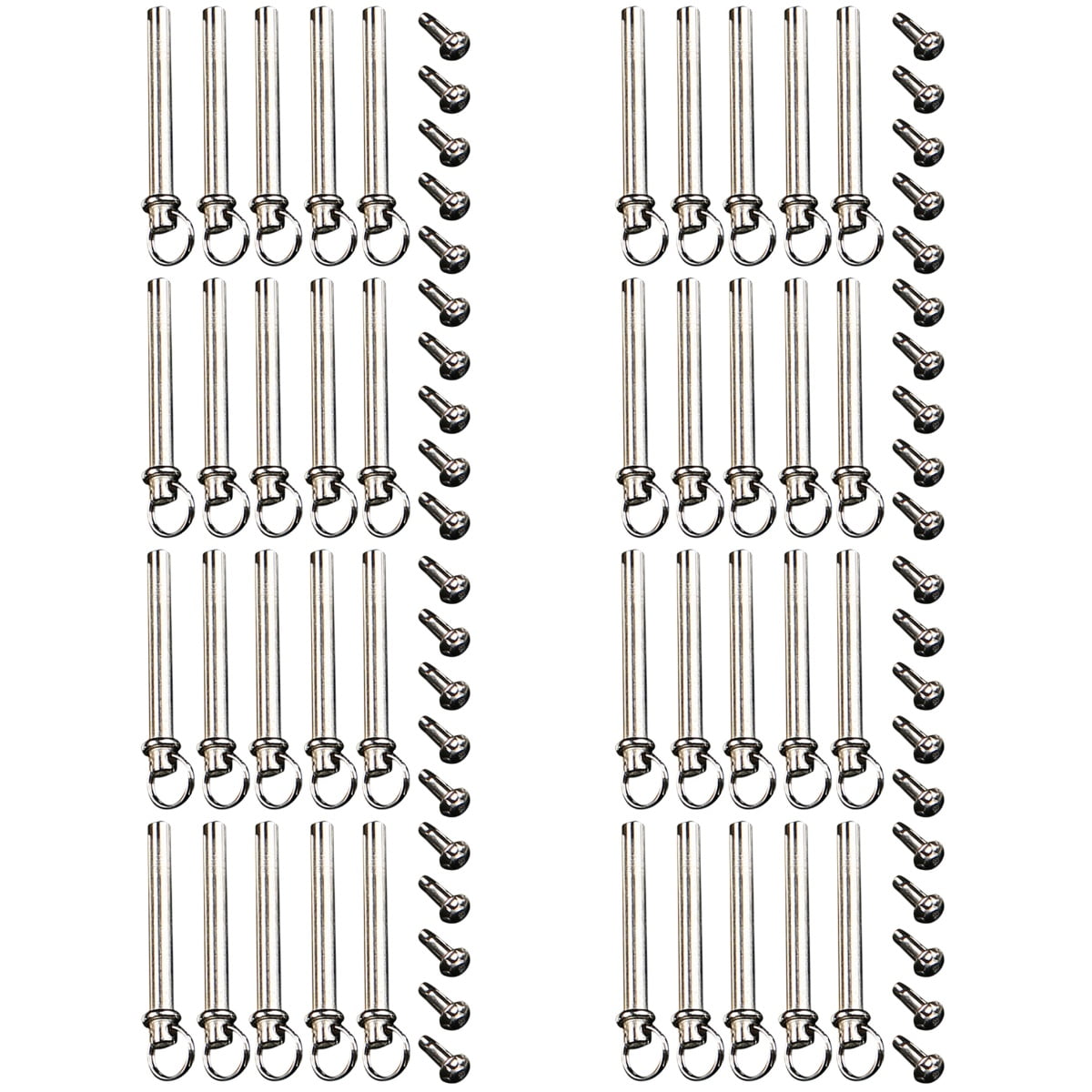 HOMEMAXS 40 Sets Folding Fan Shaft Rivets And Nuts Handheld Fan ...