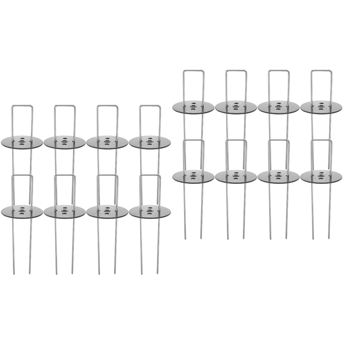 HOMEMAXS 40 Sets U-shaped Ground Nails Gardening Grass Cloth Fixing ...
