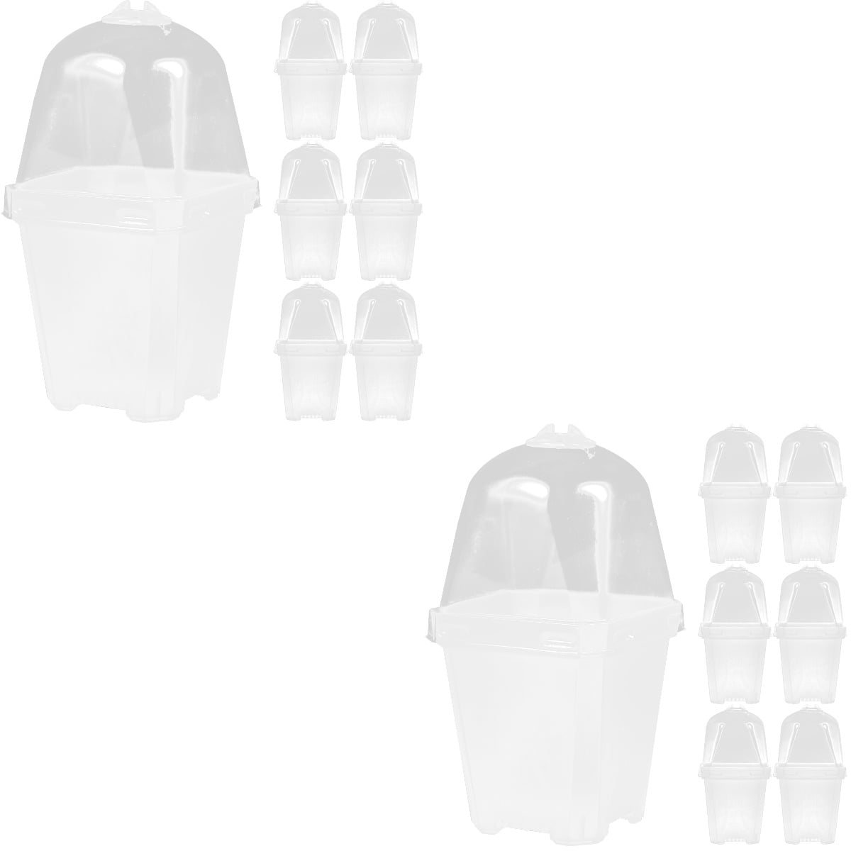 HOMEMAXS 40 Sets of Garden Plant Nursery Cups Universal Planter Cups ...