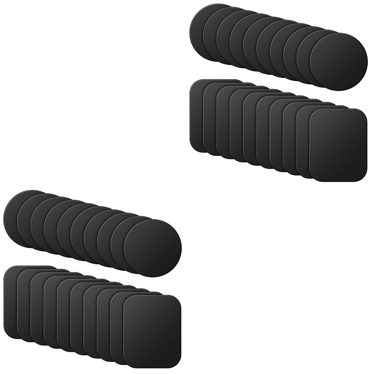 HOMEMAXS 40 pcs Cell Phone Metal Plates Stickers Car Magnet Mount Iron ...