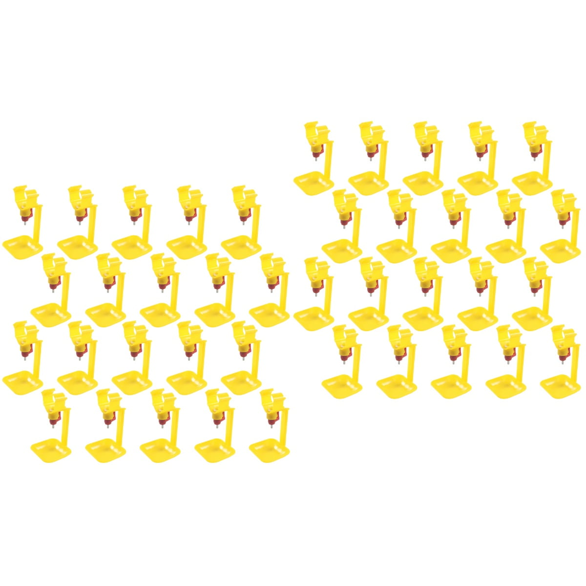 HOMEMAXS 40 pcs Chicken Waterer Plastic Automatic Hanging Cup Drinker ...