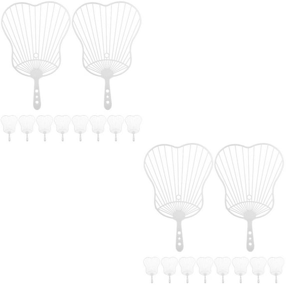HOMEMAXS 40 pcs Chinese Style Fan Frame Hand Fan Making Material ...