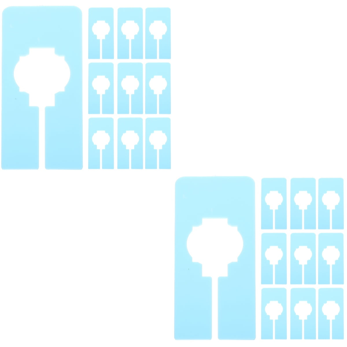 HOMEMAXS 40 pcs Closet Dividers Clothes Hanger Dividers Clothes Size ...