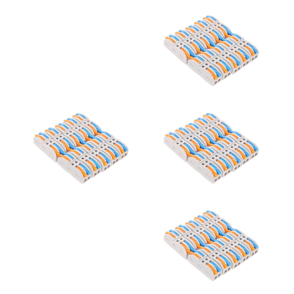 HOMEMAXS 40 pcs Connector Block Electrical 2-in 2-out Quick Connect ...