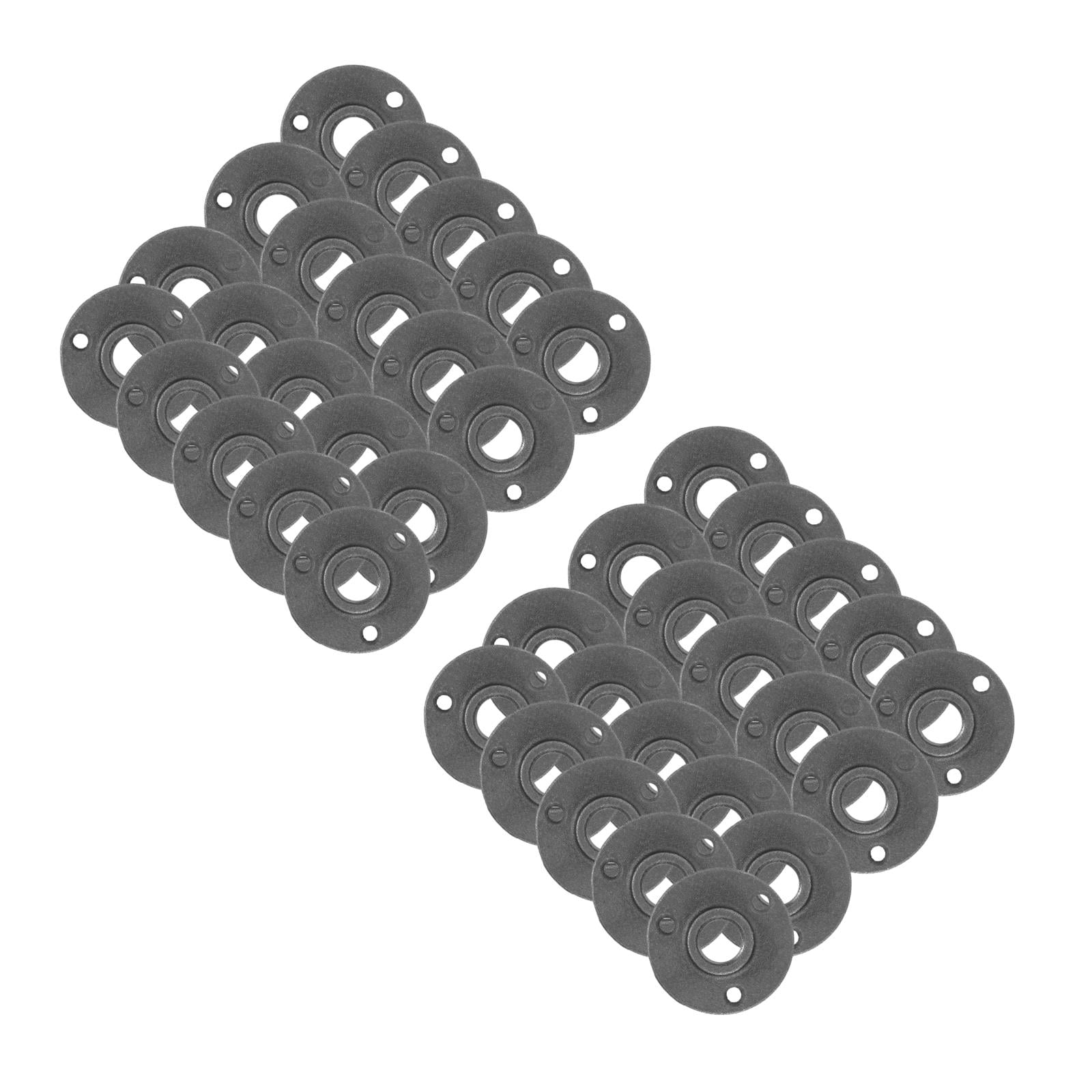 HOMEMAXS 40 pcs Decorative Fitting Wall Flanges Fixed Flanges Fence ...