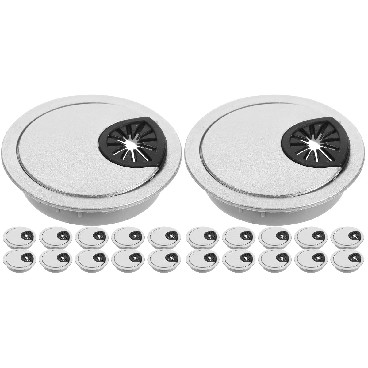 HOMEMAXS 40 pcs Desk Wire Grommets Computer Table Cable Hole Cover Wire ...