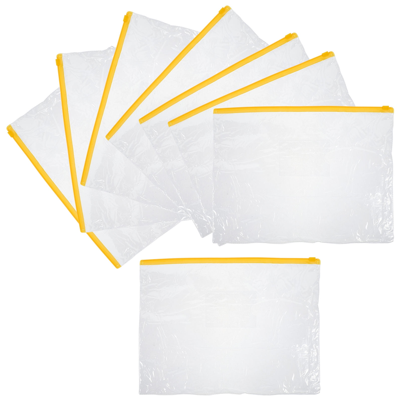 HOMEMAXS 40 pcs File Zipper Holder Portable File Organizer A4 Size ...