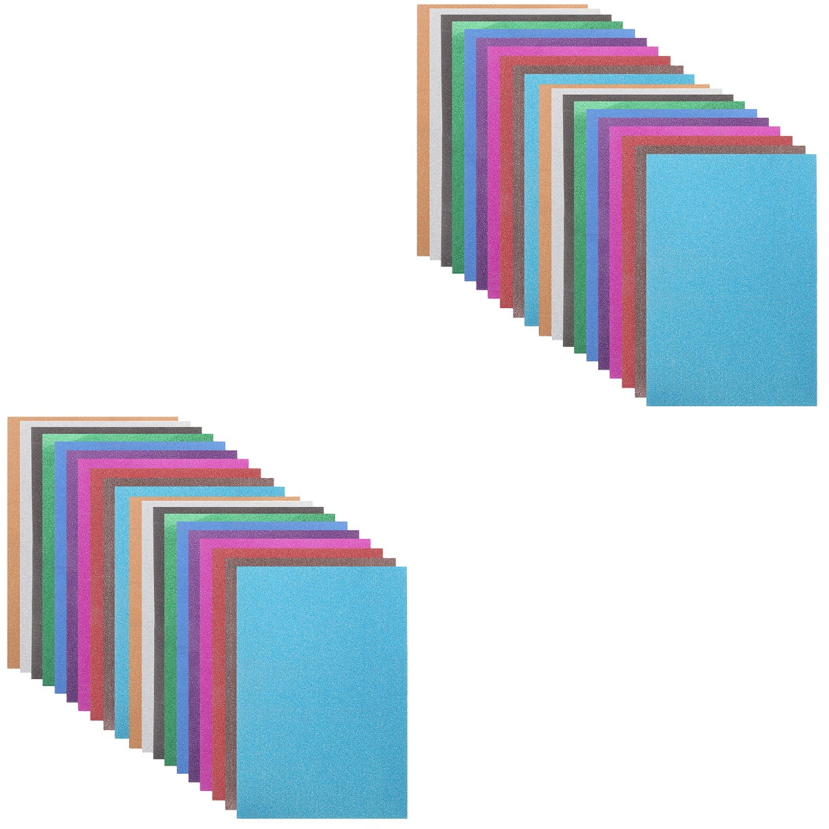 HOMEMAXS 40 pcs Glitter Craft Paper Shiny Cardstock Papers Shiny ...