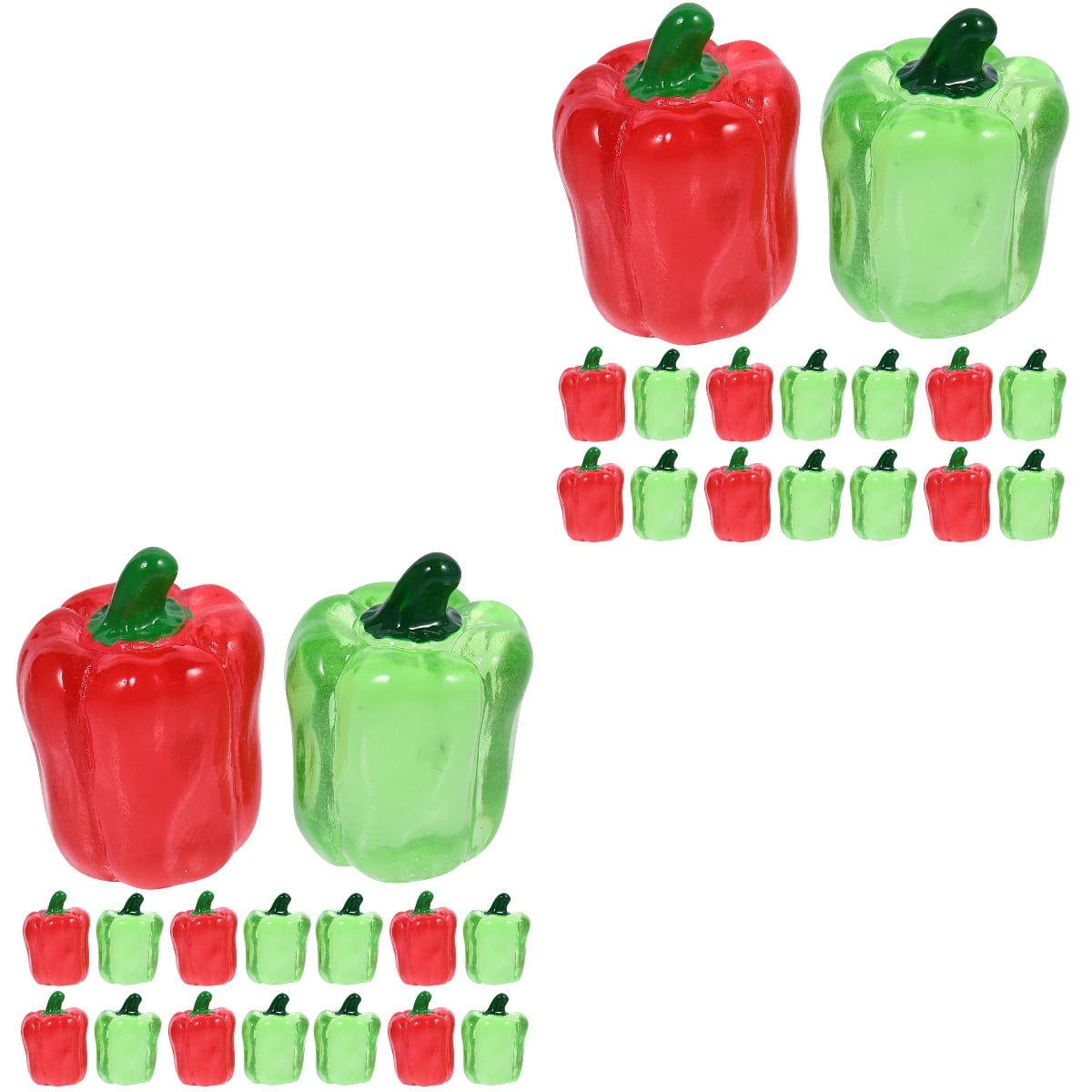 HOMEMAXS 40 pcs Miniature Figurines Resin Party In Statue Glow Micro ...