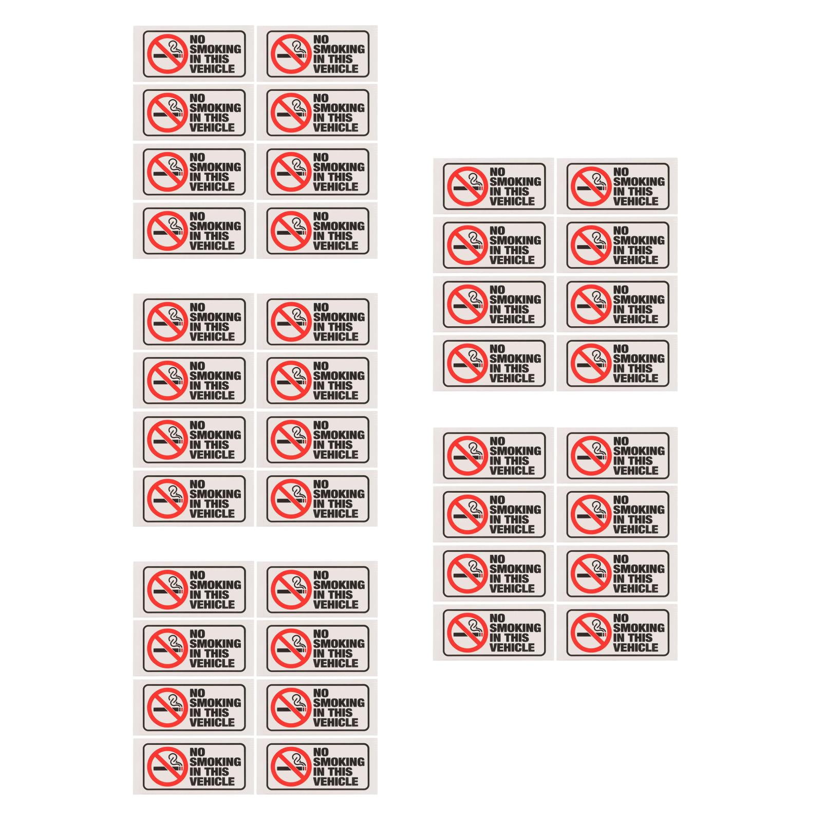 HOMEMAXS 40 pcs No Smoking Sign Sticker No Smoking Sign For Business ...