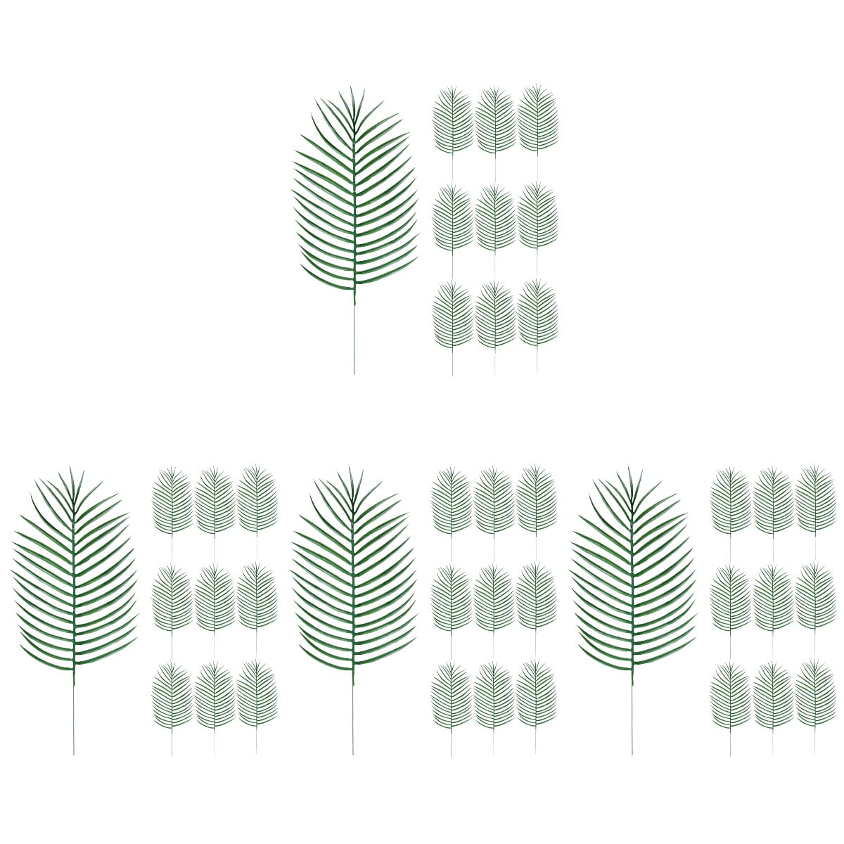 40 pcs Palm Leaves Party Decorations Faux Palm Leaves Wedding Palm ...