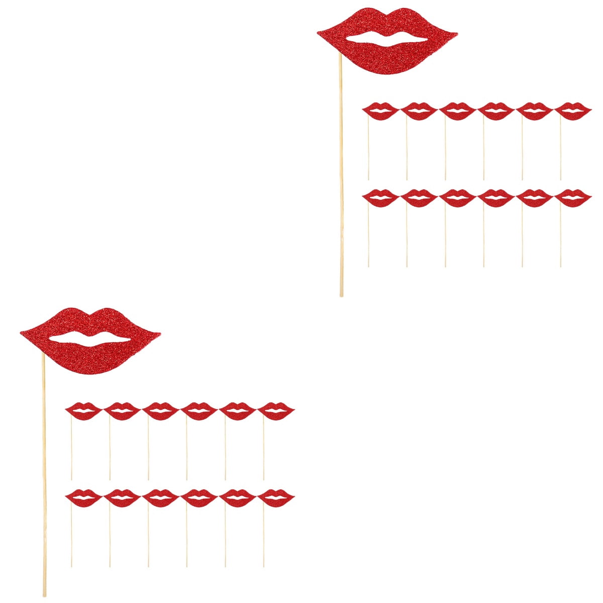 HOMEMAXS 40 pcs Party Lips Photo Booth Lips Props Party Lips Supplies ...