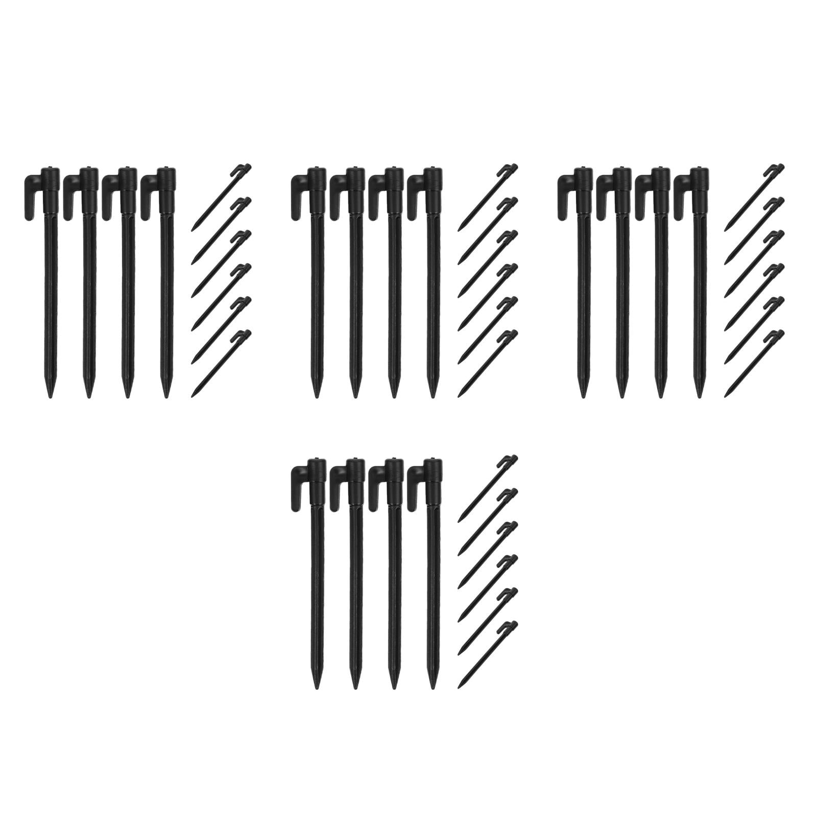 HOMEMAXS 40 pcs Plastic Sand Tent Pegs Beach Ground Anchors Plastic ...