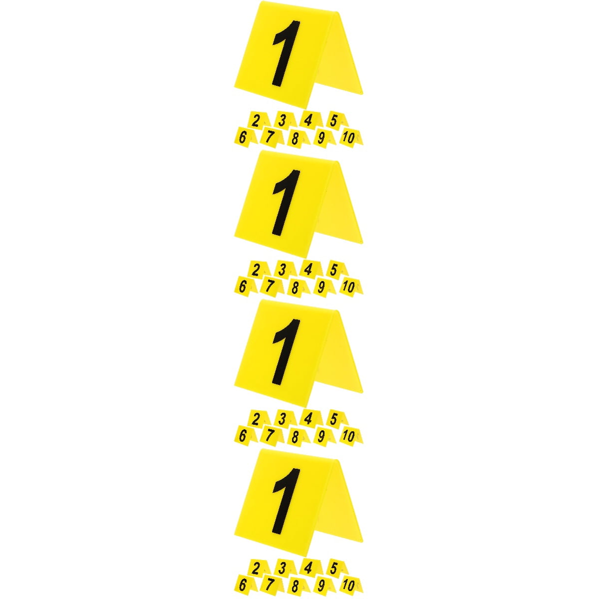 HOMEMAXS 40 pcs Restaurant Numbers 1-10 Markers Catering Table Signs V ...