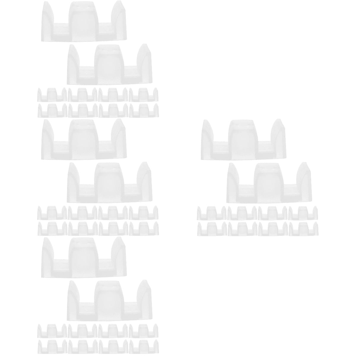 HOMEMAXS 40 pcs Shower Door Bumpers Sliding Door Guide Shower Door Anti ...