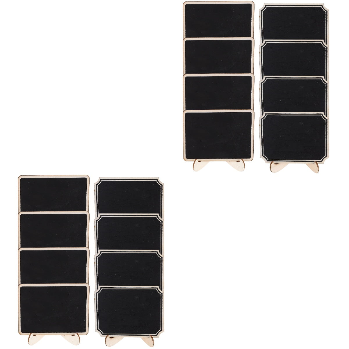 HOMEMAXS 40 pcs Small Wooden Chalkboard Boards Message Boards Desktop ...