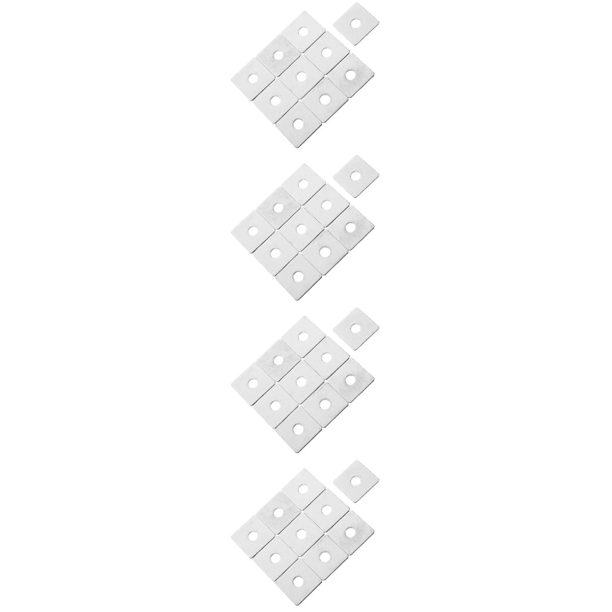 HOMEMAXS 40 pcs Square Flat Washers Plaster Washers Heavy Duty Plate ...