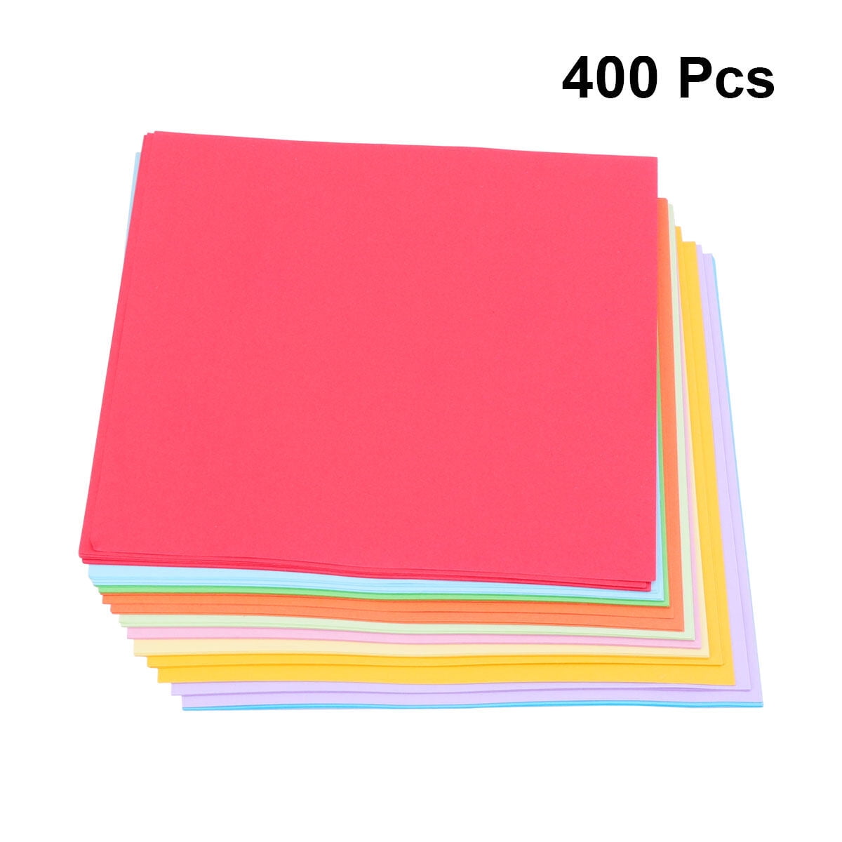 400 Sheets Origami Supplies Colorful Folding Paper - Walmart.com